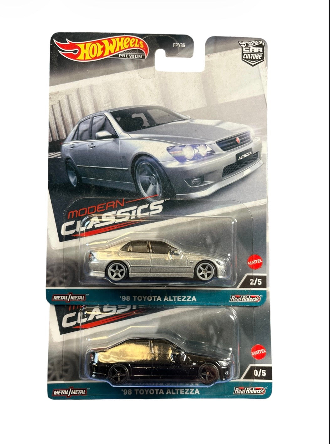 Hot Wheels Car Culture Modern Classics '98 Toyota Altezza Black Chase ...